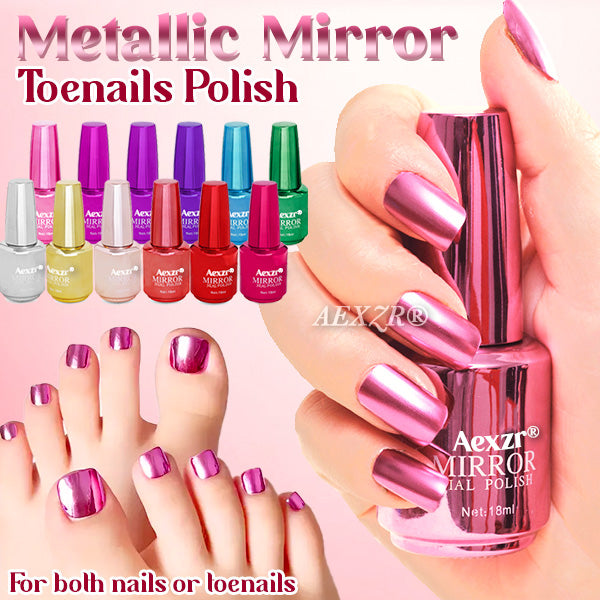Aexzr® Stunning Metallic Mirror Toenails Polish – Daccecandy